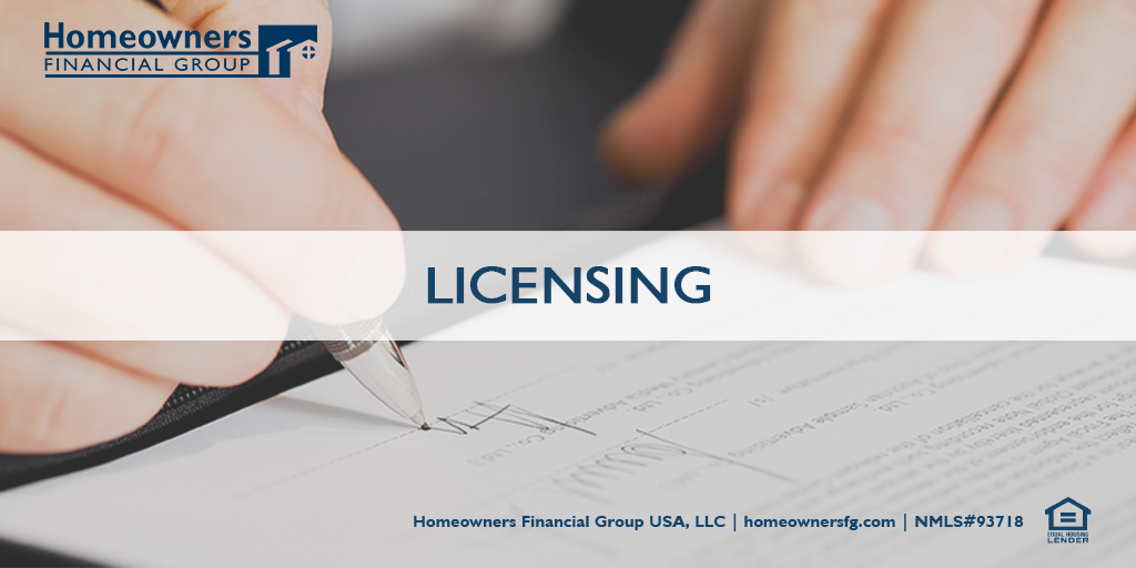 Licensing | Homeowners Financial Group